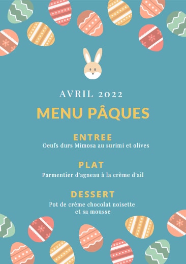 Spécial Menu de Pâques